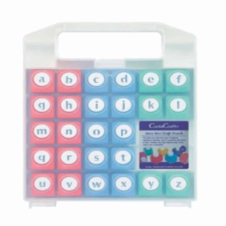 CARLA MINI CRAFT PUNCH LOWER CASE ALPHABET SET CN-12-B - Kantoor.id